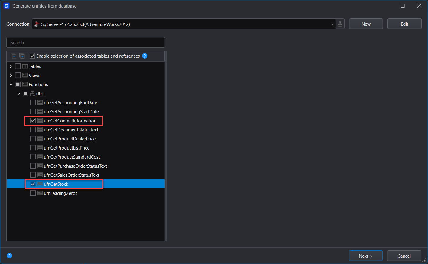 EF Core Sidekick: Using this extension for auto code generation